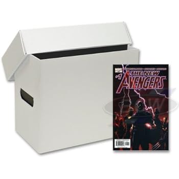 Amazon.com: 10 Short Plastic Comic Book Storage Boxes - White ...