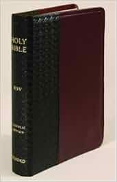 The Revised Standard Version Catholic Bible: Oxford: 9780195288551 ...