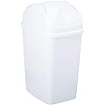 Amazon.com: Superio Medium Trash Can with Lid 4.5 Gallon Plastic Swing ...