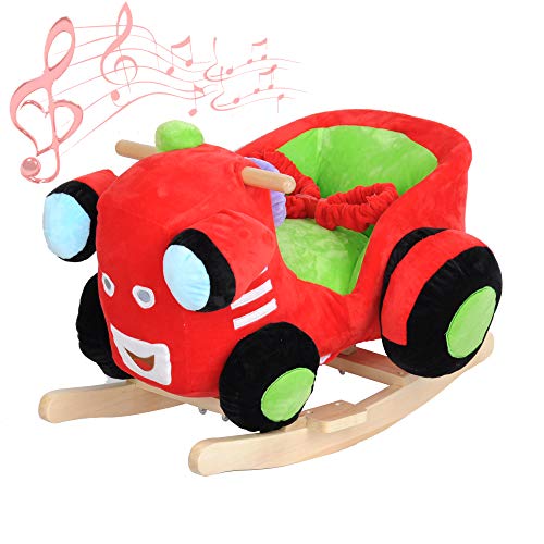 Lucky Tree Baby Rocking Horse Ages 1-3 Toddlers Ride On Toys Cute Bus ...