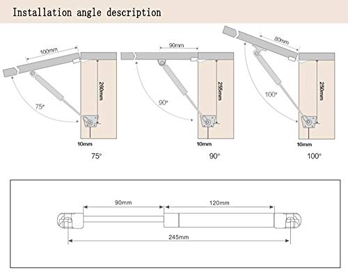 Keter Deck Box 2 Pack Lid Piston Shock Hinge Support Gas Strut For ...