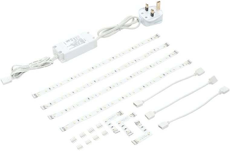 Saxby Flexline 4 x 300mm 1W Energy Saving Warm White Under Cabinet ...