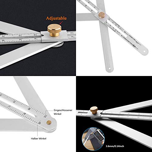 Aluminum Alloy Bevel Corner Protractor - Multi Angle Measurement ...
