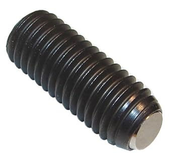 Morton Steel Ball Set Screw with Flat Tip Design, Inch Size, Black ...