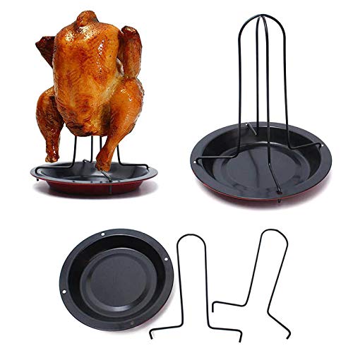 Eutuxia Chicken Roaster Rack for Oven, Grill, or BBQ - Sturdy Stainless ...