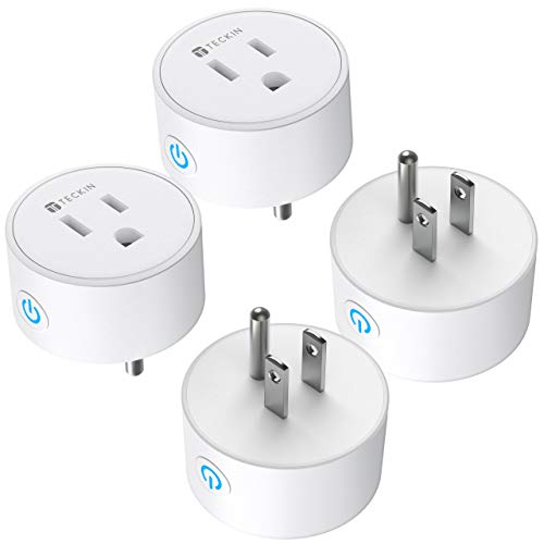 Smart Plug WiFi Outlet Works with Alexa and Google Home Teckin Remote ...