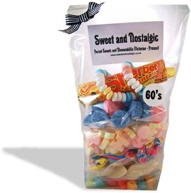 Sweet and Nostalgic 1960's Retro Sweets Pack 400gms: Amazon.co.uk: Grocery