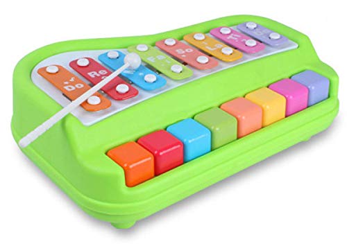Buy Popsugar 2 in 1 Xylophone and Piano Toy with Colorful Keys for ...