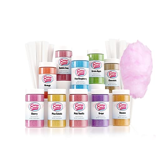 Cotton Candy Express Floss Sugar and Cones Variety Pack with 10 - 11oz ...