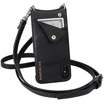 Amazon.com: Bandolier Emma Crossbody Phone Case and Wallet - Black ...