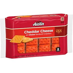 Amazon.com : Austin Sandwich Crackers, Single Serve Snack Crackers ...