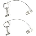 Amazon.com : Marine Part Depot Two Stainless Bimini Top Pins w/Drop Cam ...