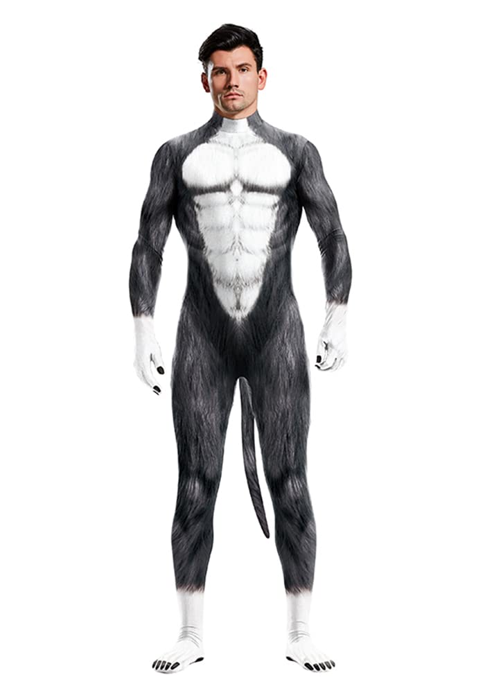 Womens Dog Costumes For Adults Women's Halloween Catsuit - Animal Print ...