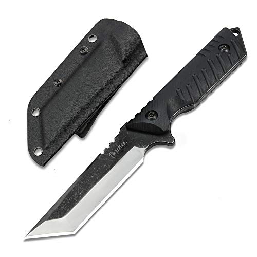 NedFoss Tanto Fixed Blade Knives with Sheath, 9.6 inch Full Tang ...