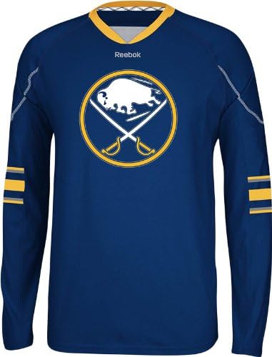 Amazon.com : NHL Buffalo Sabres Men's Edge Long Sleeve Jersey Tee, Navy ...