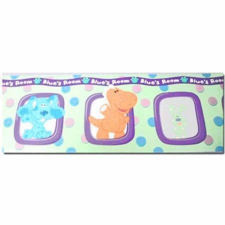 Buy Blue's Clues Blue's Room Prepasted Wallpaper Border Online at ...