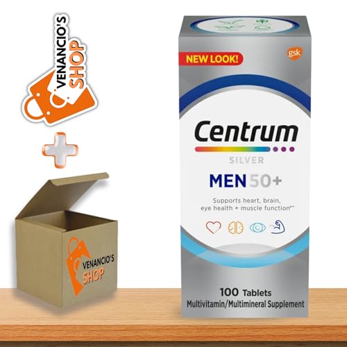 Centrum Silver Mens 50 Plus Vitamins, Multivitamin Supplement, 100 ...