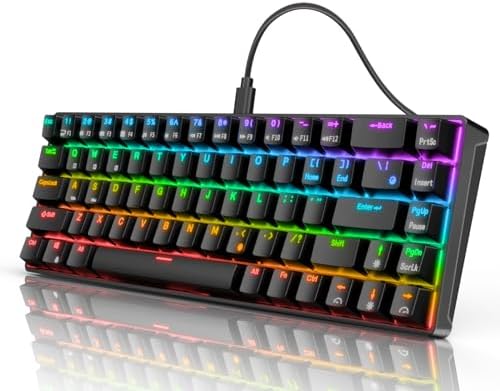 RK ROYAL KLUDGE RK68 (RK855) 65% Mechanical Gaming Keyboard, RGB ...