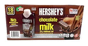 Hershey's Chocolate Milk, 2% reduced fat, 8 oz box - 18 count: Amazon ...