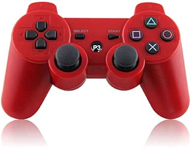 PS3 Mando Control Genérico Compatible Con PlayStation 3 (Rojo): Amazon ...