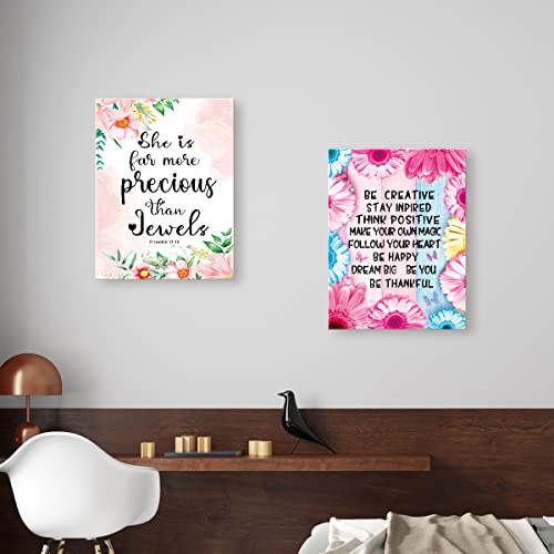 LISTNGBO Inspirational Quote Canvas Wall Art,Be Creative Stay Inpired ...
