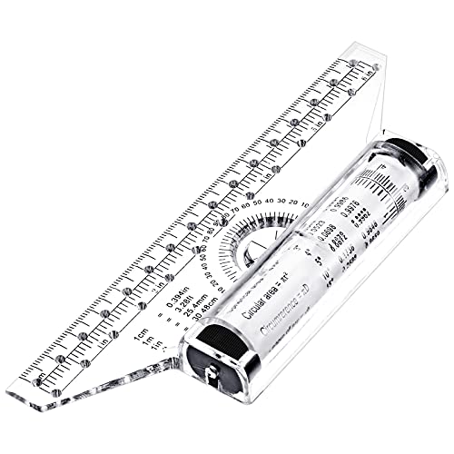 Plastic Measuring Rolling Ruler Drawing Roller Ruler Parallel Ruler ...