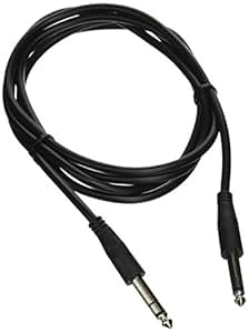 Amazon.com: CableWholesale 6-Feet 1/4-Inch Stereo Male Patch Cable ...