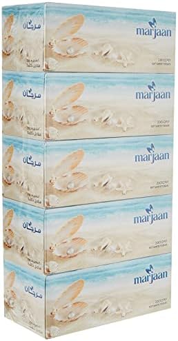 Hotpack Facial Tissue 200 Pulls 2 Ply, Marjan 5 Box price in Saudi ...