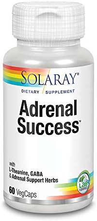 Solaray Adrenal Success | Herbal Adaptogens Plus GABA & L-Theanine for ...