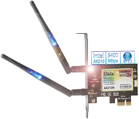 سعر Ubit WiFi 6E AX210 PCIE WiFi Card extends to 6GHz (6GHz/5GHz/2.4GHz ...
