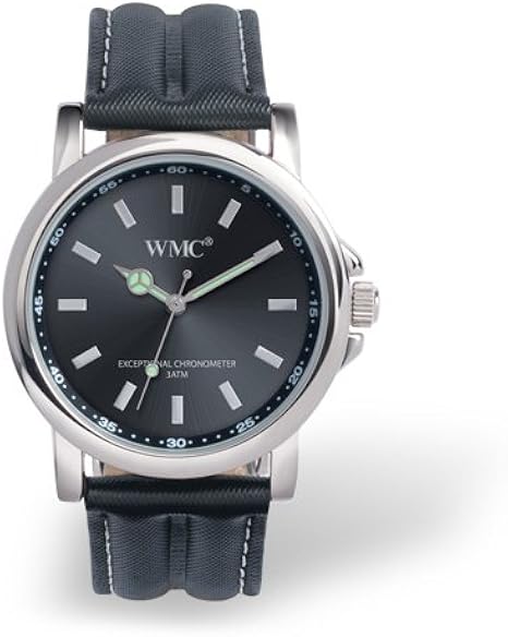 WMC Uhren Men's Quartz Watch 8150 with Leather Strap: Amazon.co.uk: Watches