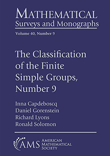 Amazon.com: The Classification of the Finite Simple Groups, Number 9: Part V, Chapters 1-8 ...