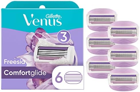 Gillette Venus ComfortGlide Womens Razor Blade Refills, 6 Count ...