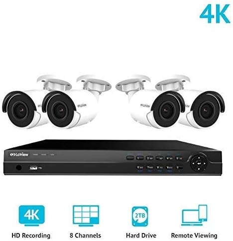Amazon.com : LaView 8 CH Ultra HD 4K NVR PoE Security Camera System ...