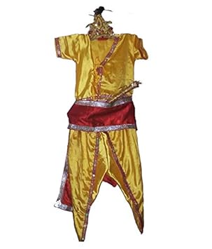 Buy Lord Krishna Costumes Fancy Dress Birthday b'day Gift Janmashtami ...