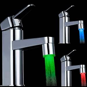 Illumisink Light Up Sink Faucet- Temperature Sensitive Color Changing ...