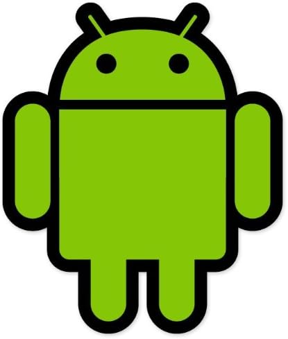Amazon.com: Android logo black car vinyl sticker decal 5" x 4 ...