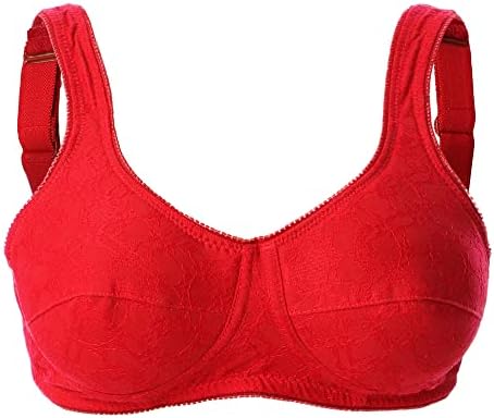 سعر Lasso Padded Triangle Adjustable-Strap Basic Bra for Women - Red ...