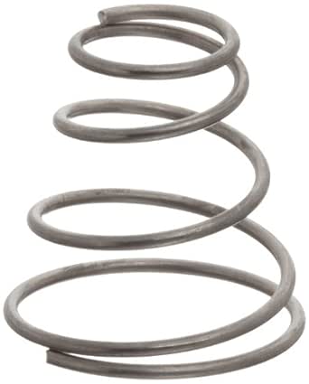 Conical Compression Spring, Type 302 Stainless Steel, Inch, 0.625 ...