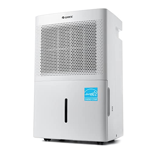 Gree Dehumidifier 50 Pint for up to 4500 Sq.ft, Energy Star ...