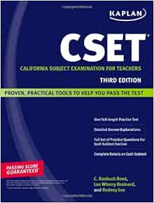 Kaplan CSET: California Subject Examination for Teachers: Kaplan ...