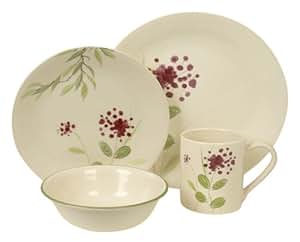 Amazon.com | Corelle Impressions 16-Piece Dinnerware Set Wine Berries ...