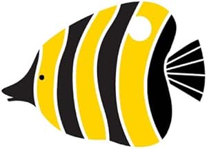 Amazon.com: MyWonderfulWalls Angelfish Stencil for Painting Angelfish ...