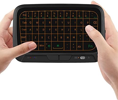 Wireless Keyboard, Mini Compact Full Screen TouchPad 2.4ghz Wireless ...
