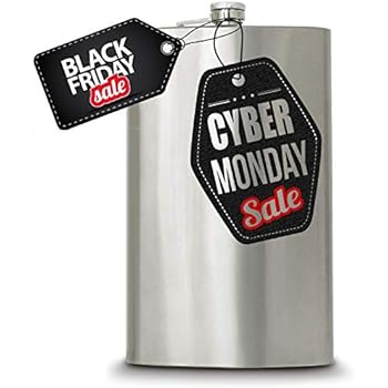 Amazon.com | 64oz Custom Engraved Giant Flask, Personalized: Alcohol ...