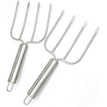 Amazon.com: Turkey and Poultry Lifter Fork, Set of 2 Stainless Steel ...