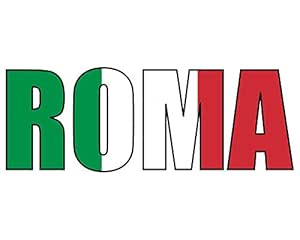 Diseño de pegatinas de ROM letras de Roma, 10 x 3,8cm EUR 4,95: Amazon ...