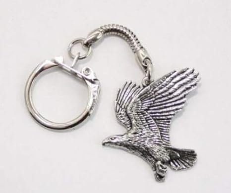 Eagle Bird Key-ring (keychain) by Hoardersworld, Fine English Pewter ...
