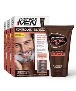 Amazon.com : Just For Men Control GX Grey Reducing Beard Wash Shampoo ...