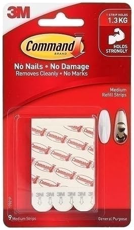 Command Medium Refill Adhesive Strips, Damage Free Hanging Wall ...